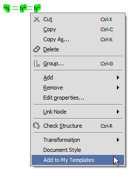 Toolbars of MarvinSketch